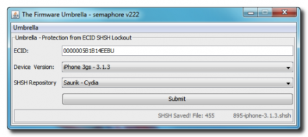 How To Backup SHSH Blobs (ECID SHSH) Using Firmware Umbrella [Windows] - iPhone Hacks | #1 ...