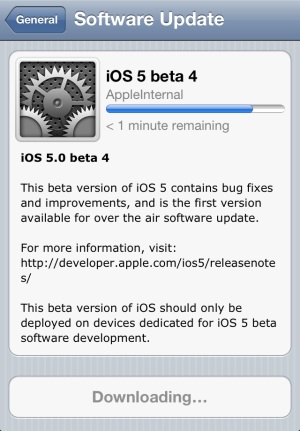 First Look At Over-The-Air iOS Software Update [iOS 5 Features ...