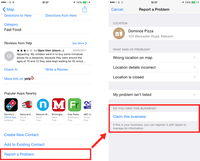 Here's how small businesses can claim POIs in Apple Maps with iOS 8.3 ...